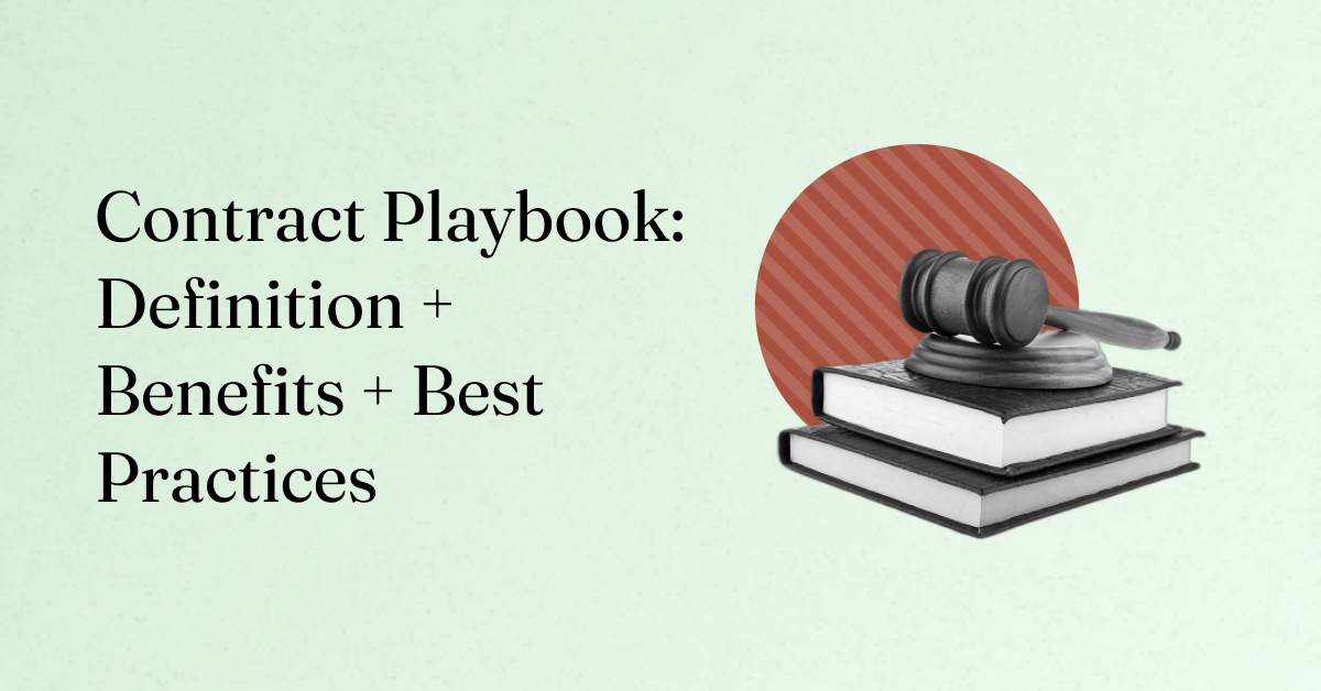 What is a contract playbook?